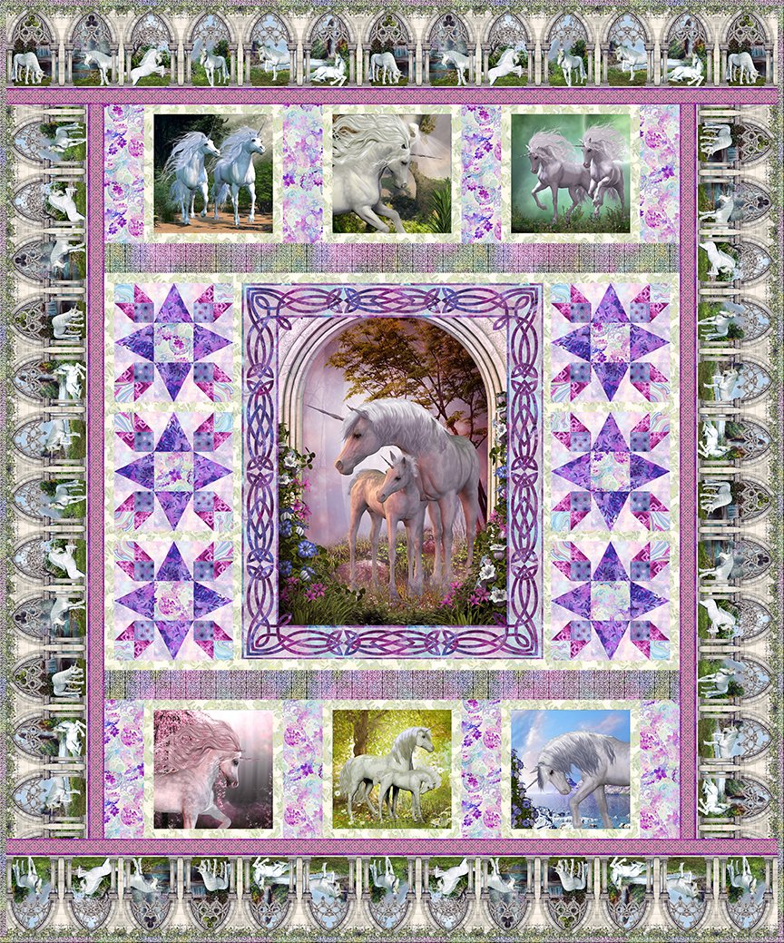 Unicorn Quilt Pattern - Quilting with Marianne