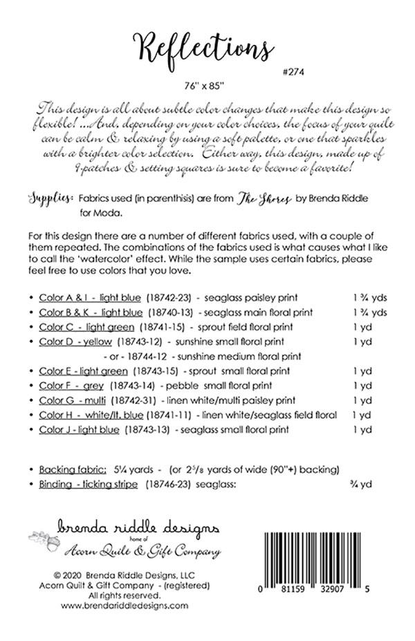 Reflections Quilt Pattern - Quilting with Marianne