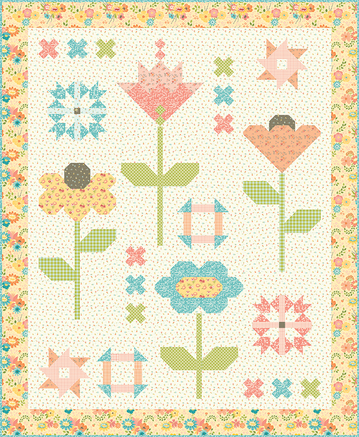 Mixed Bouquet Quilt Pattern - Quilting with Marianne