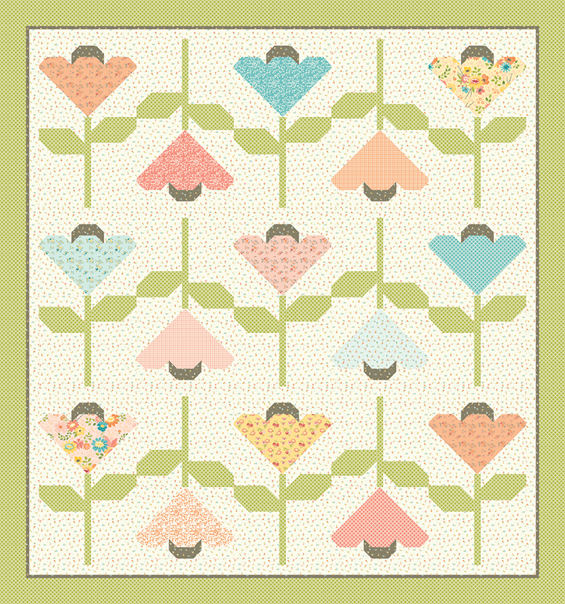 Tulip Toss Quilt Pattern - Quilting with Marianne