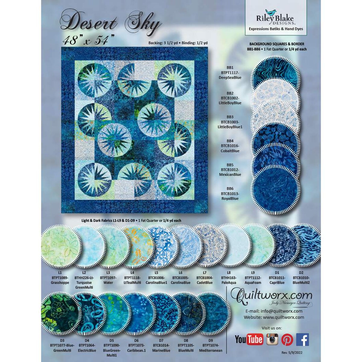 Desert Sky Quilt Pattern - Quilting with Marianne