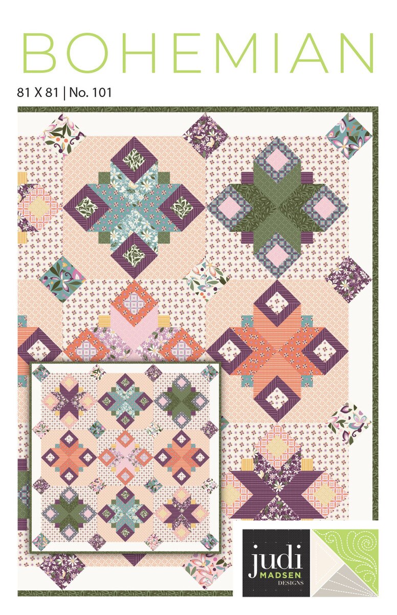 Bohemian Quilt Pattern - Quilting with Marianne
